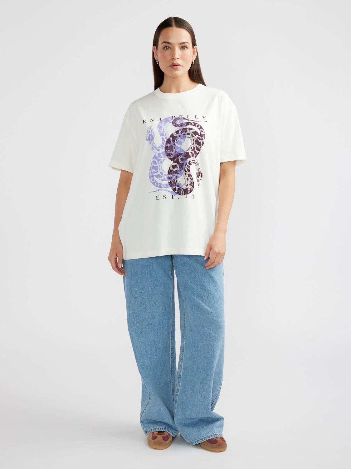 ENA PELLY - DUAL SNAKES TEE (VINTAGE WHITE)