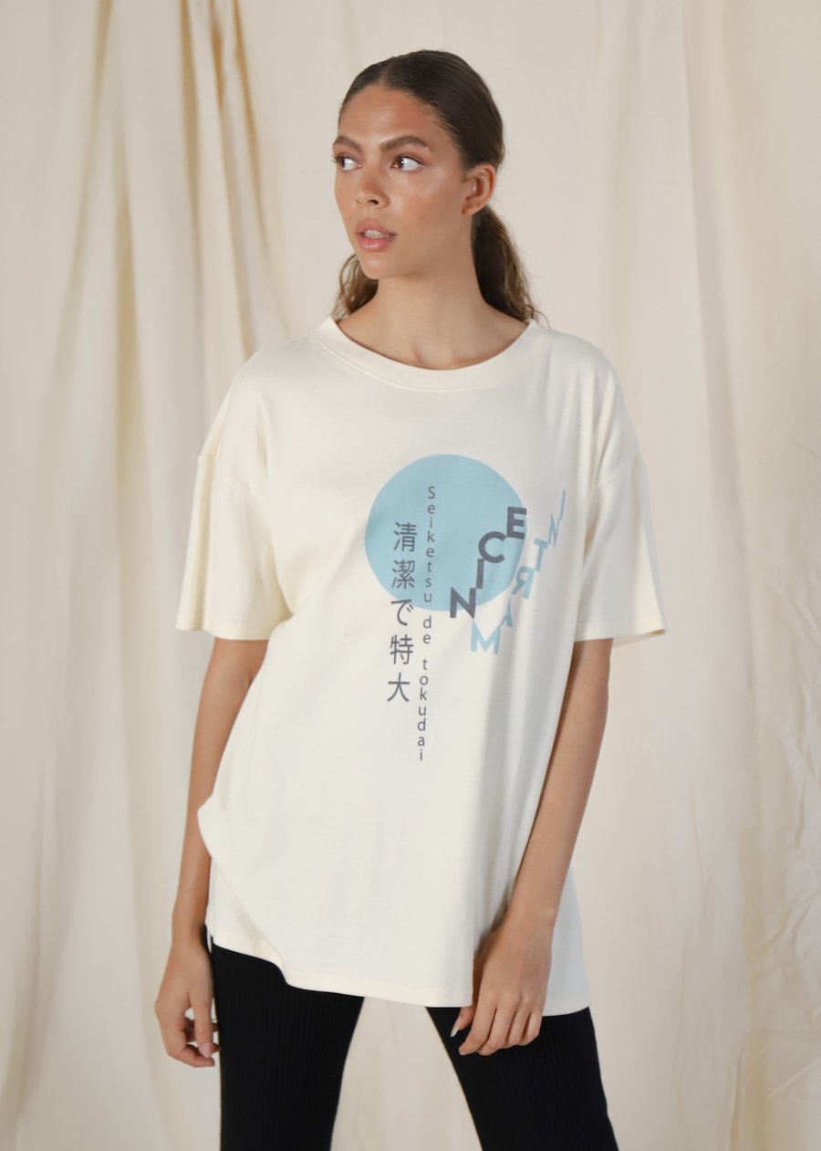 NICE MARTIN - Mace Tee (Cream)