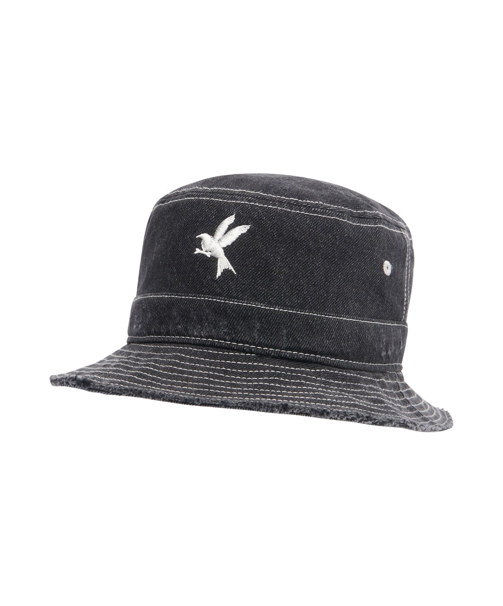 ONE TEASPOON - Denim Bucket Hat (Double Bass Black)
