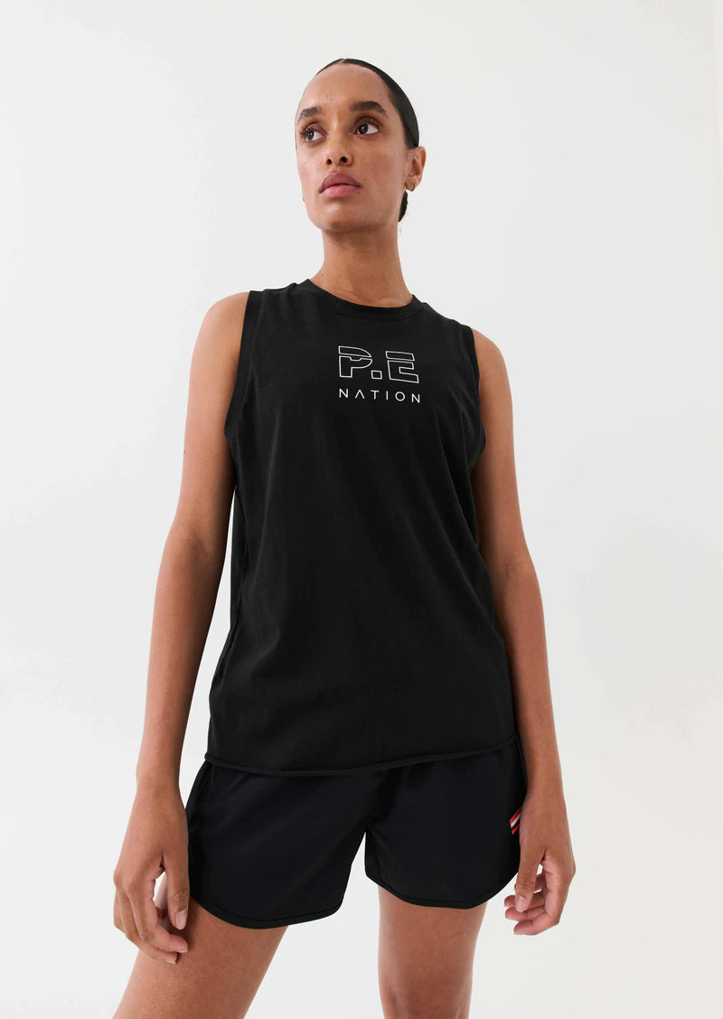 PE NATION - Shuffle Tank (Black)